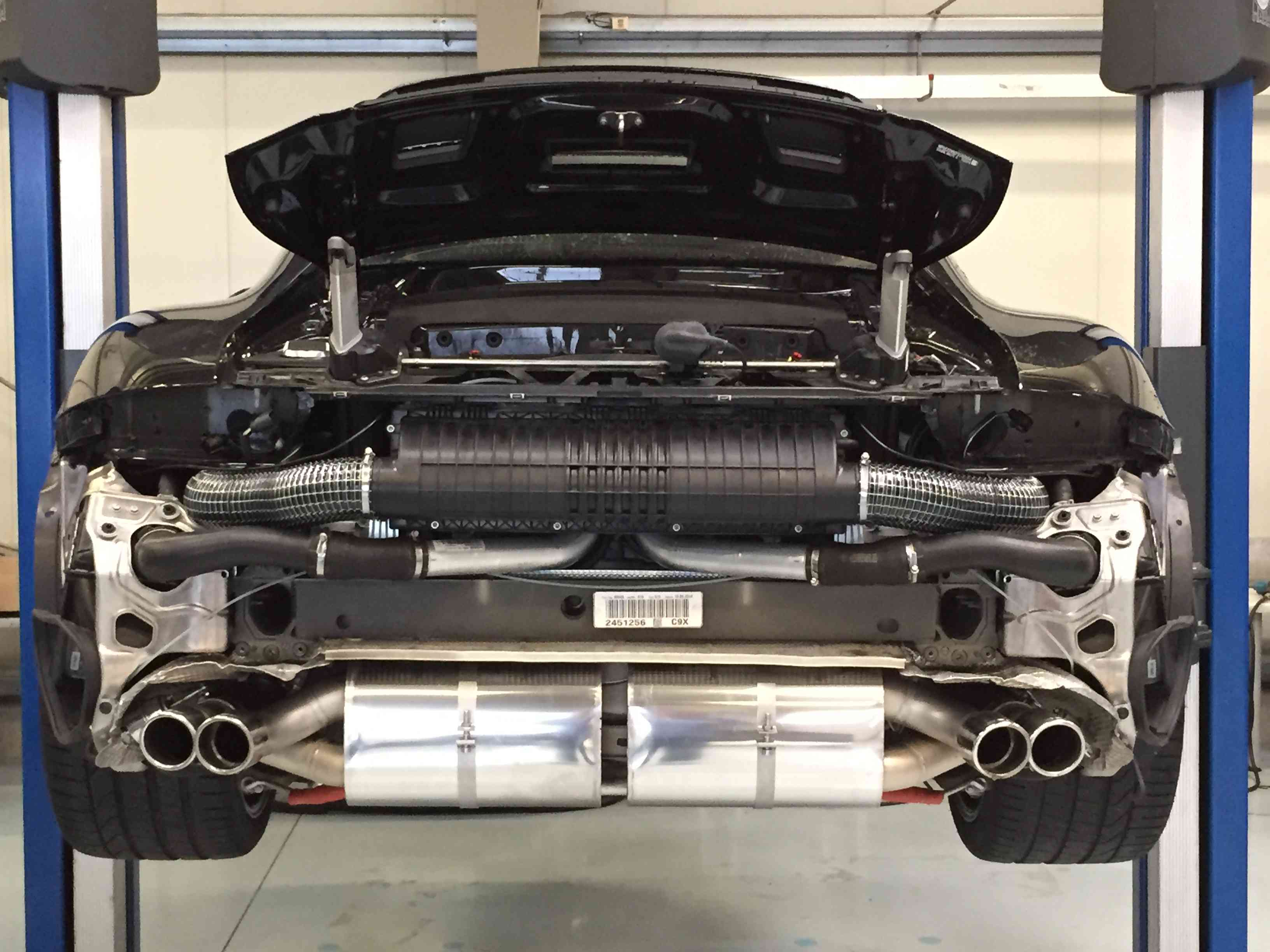 9FF 991 Turbo sports exhaust system Turbo-100C (for performance ...
