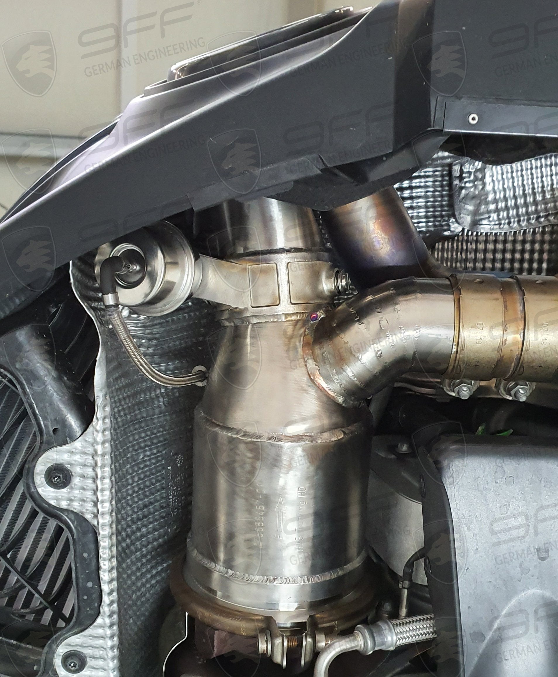 9FF sports catalyst suitable for Porsche 991 Turbo/S – 9FF Online Shop